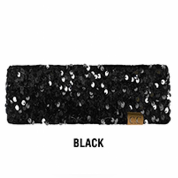 C.C | Accessories | Black Sequin Head Wrap | Poshmark